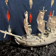 3D Printable The Old Helmsman ... pirate ship. by SKADI