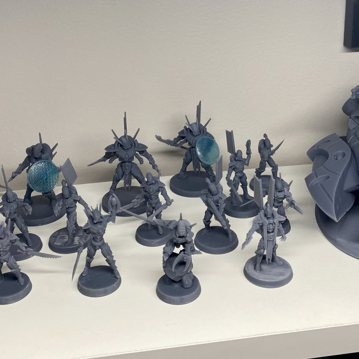 3D Printable Tech Elves - Assault Divisions by Edge Miniatures