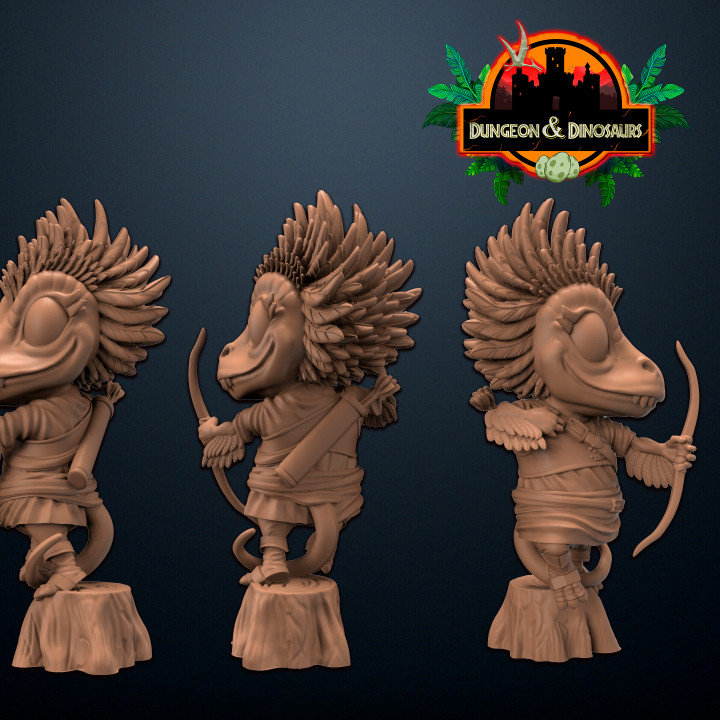 3D Printable Dungeon & DinosaurS - DINOSAURS CORE SET by Falcata 3d