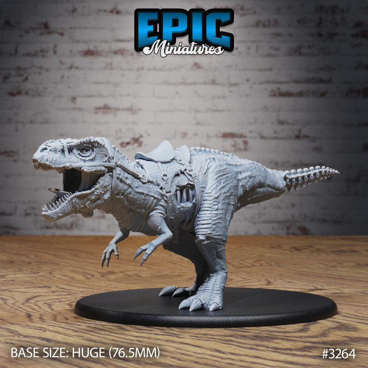 3D Printable Cursed Captain Shark & T-Rex Mount Team / Ancient Water ...