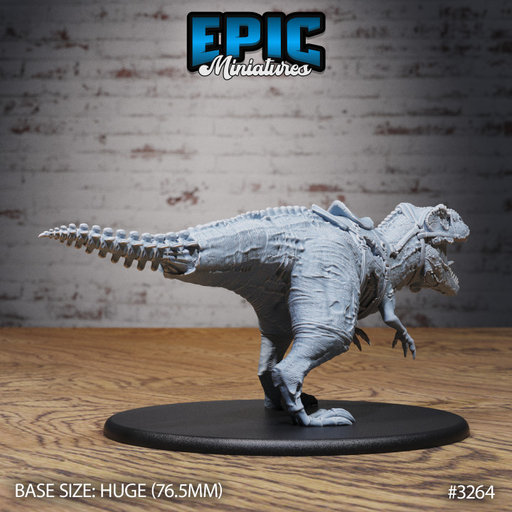 3D Printable Cursed Captain Shark & T-Rex Mount Team / Ancient Water ...