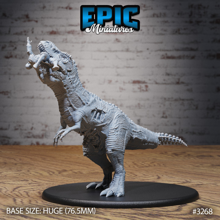 3D Printable Zombie T-Rex Set / Undead Dinosaur / Evil Tyrannosaurus ...