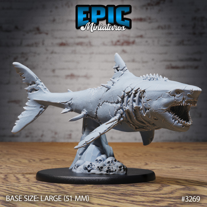 3D Printable Zombie Shark / Undead Water Predator / Evil Swimmer ...