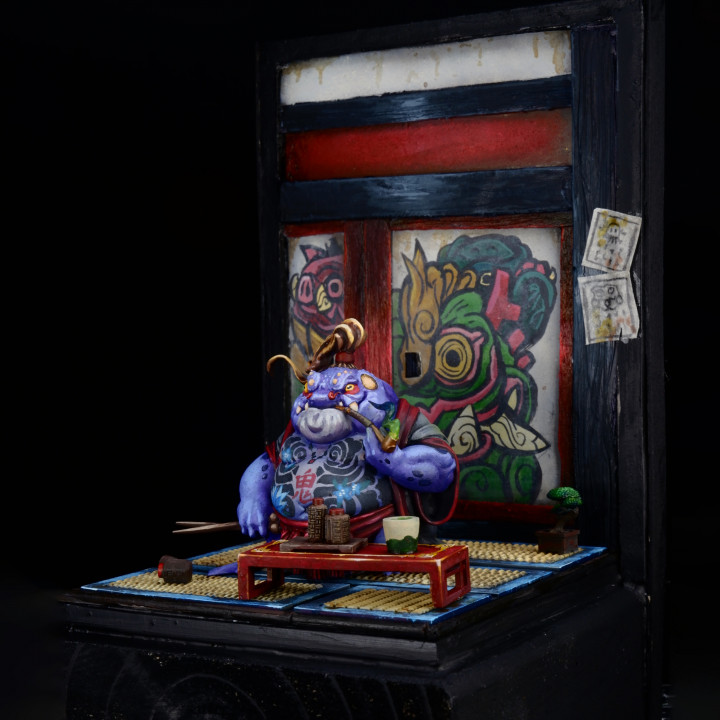 3D Print of Gangster Toad Ogre - Tozen, Hikiga Spirit Binder (Pre ...