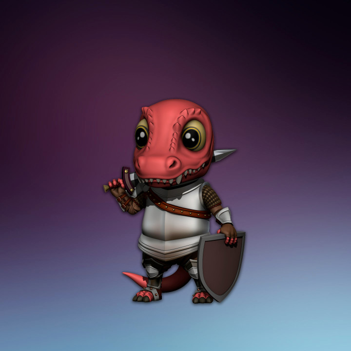 3D Printable KNIGHT T-Rex by Falcata 3d