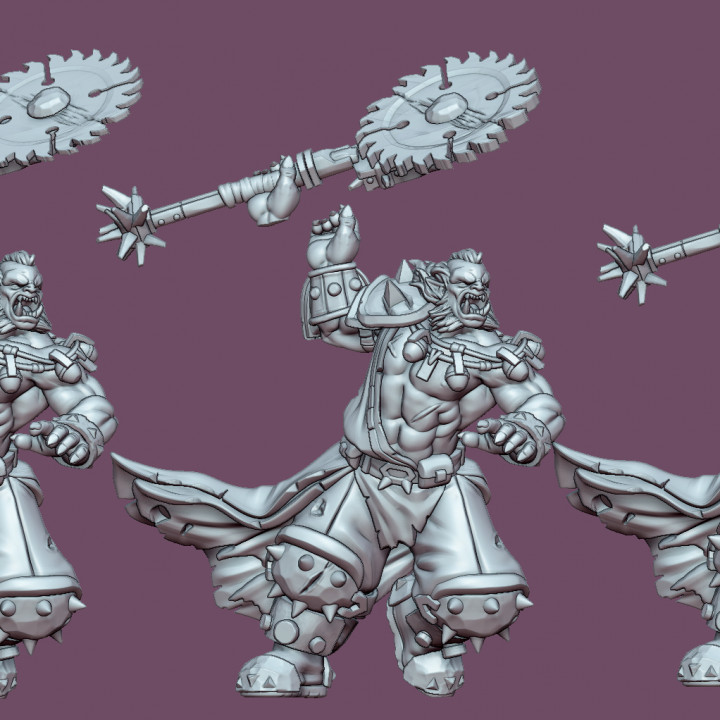 3D Printable Apocalypse Orc Targ by Gaz Minis