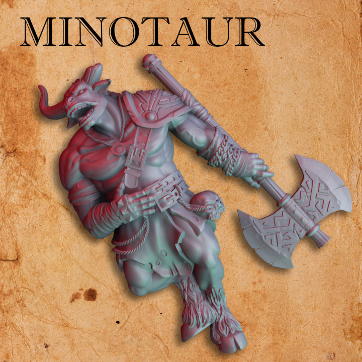 3D Printable Minotaur (Harvest of War: Creatures) FREE test model by ...