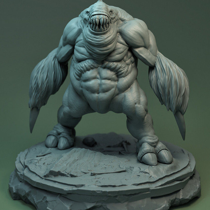 3D Printable Cave Beast by Daniel McGrath