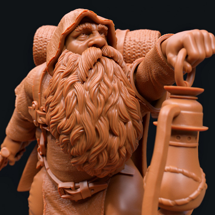 3D Printable Dwarf Adventurer by Daniel McGrath