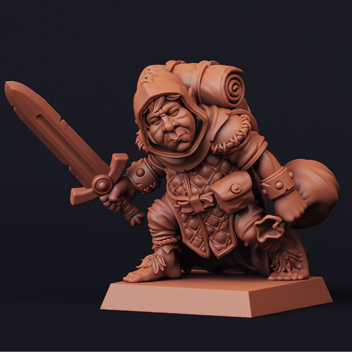 3D Printable Halfling Thief by Daniel McGrath