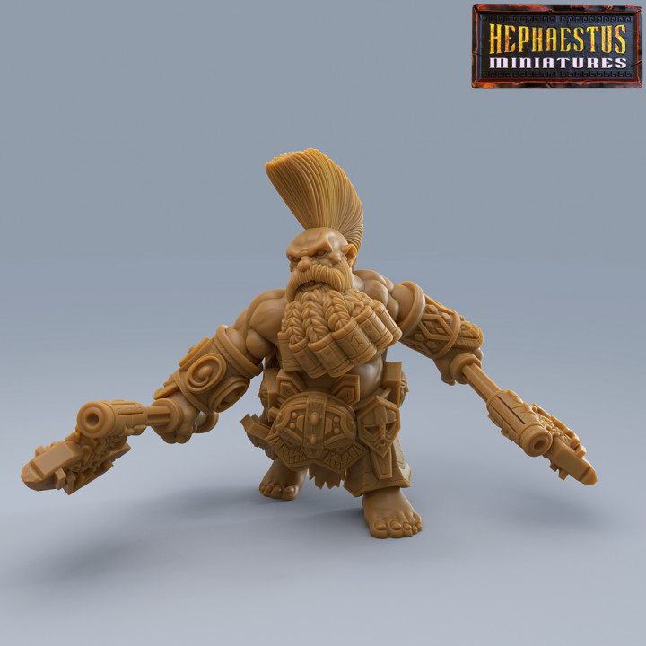 3D Printable Dwarf Berserker by Daniel McGrath