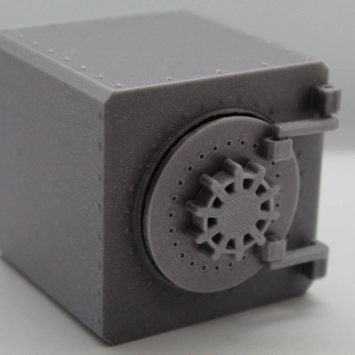 3D Printable Bank Vault Ring Holder by Riley