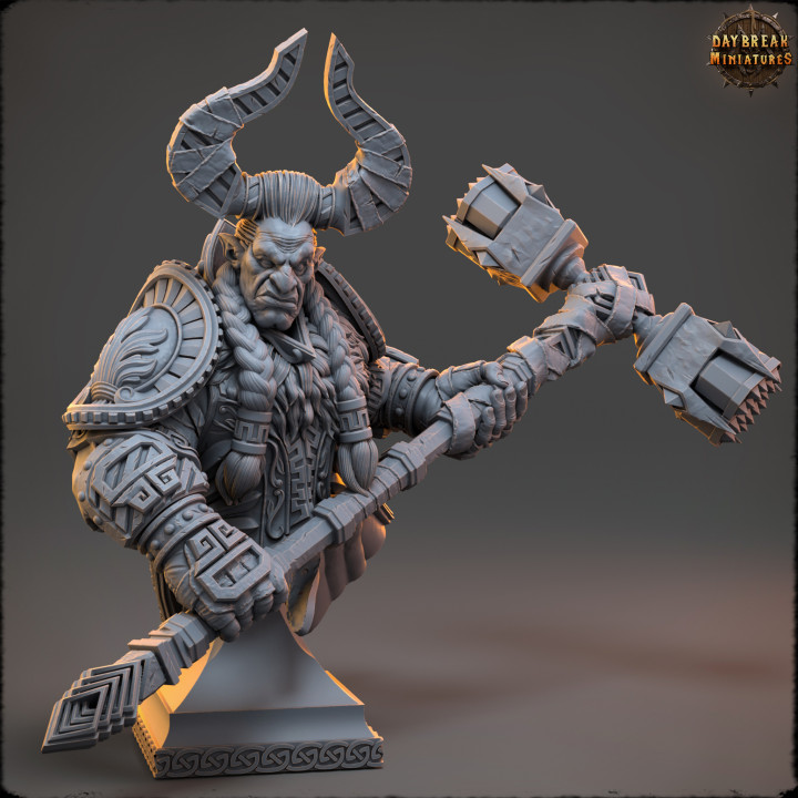 3D Printable Gorden Shadowcaster - Bust by Daybreak Miniatures