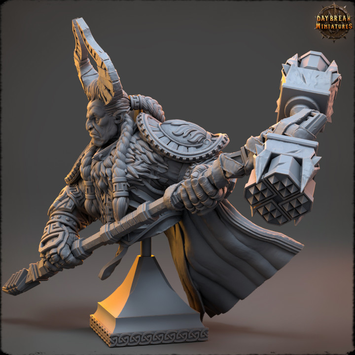 3D Printable Gorden Shadowcaster - Bust by Daybreak Miniatures