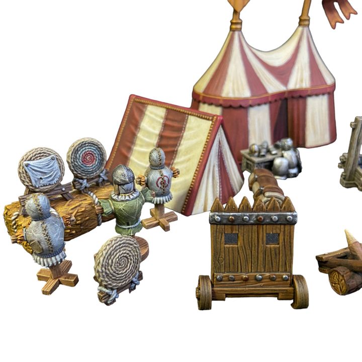 3D Printable Knight's Camp by Tiny Furniture
