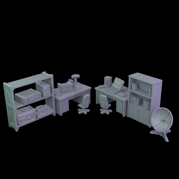 3D Printable Radio Room by Tiny Furniture