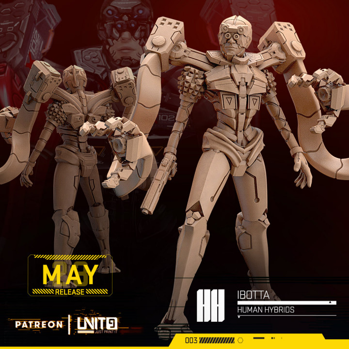 3D Printable Cyberpunk models BUNDLE - Human Hybrids - (May23 release ...