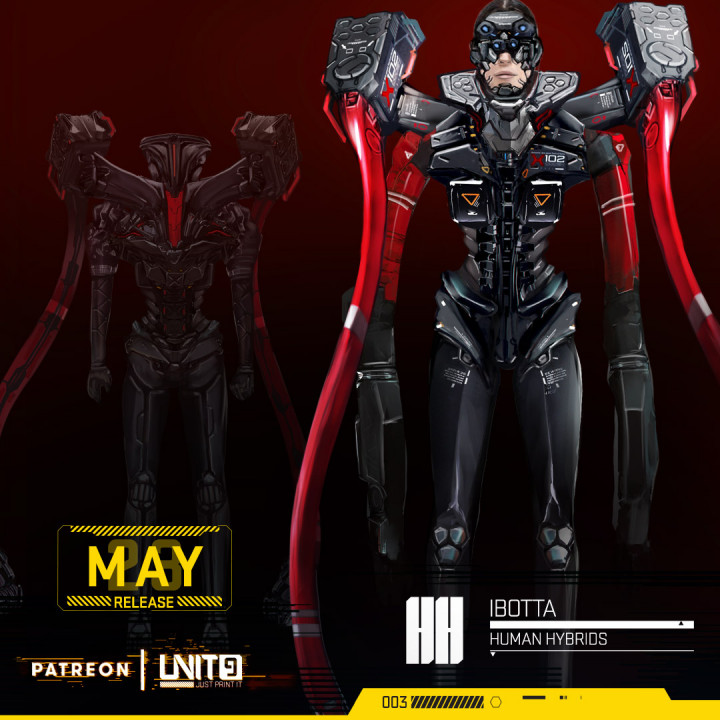 3D Printable Cyberpunk models BUNDLE - Human Hybrids - (May23 release ...