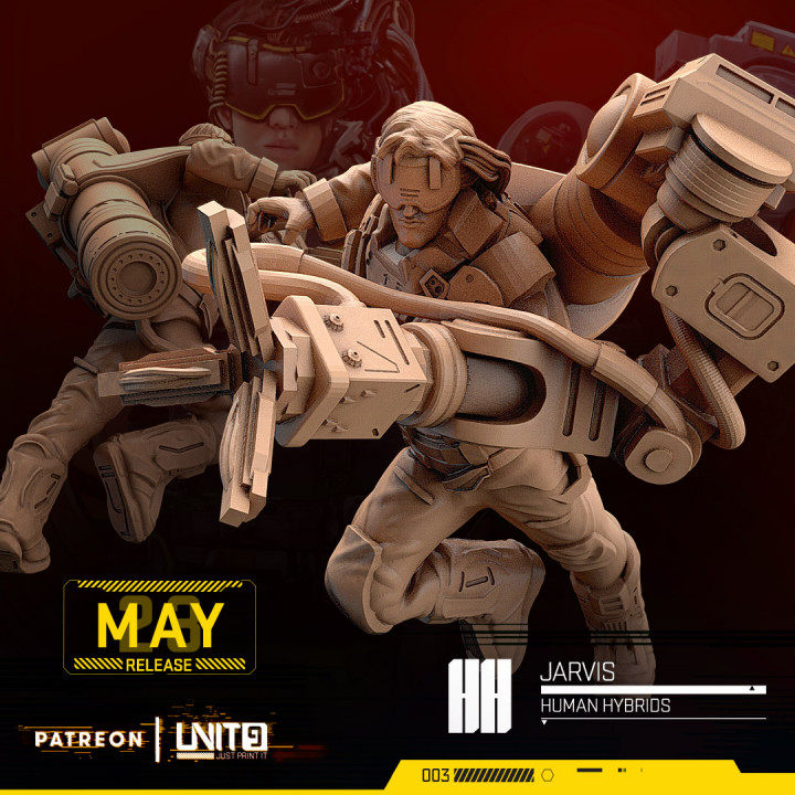 3D Printable Cyberpunk models BUNDLE - Human Hybrids - (May23 release ...