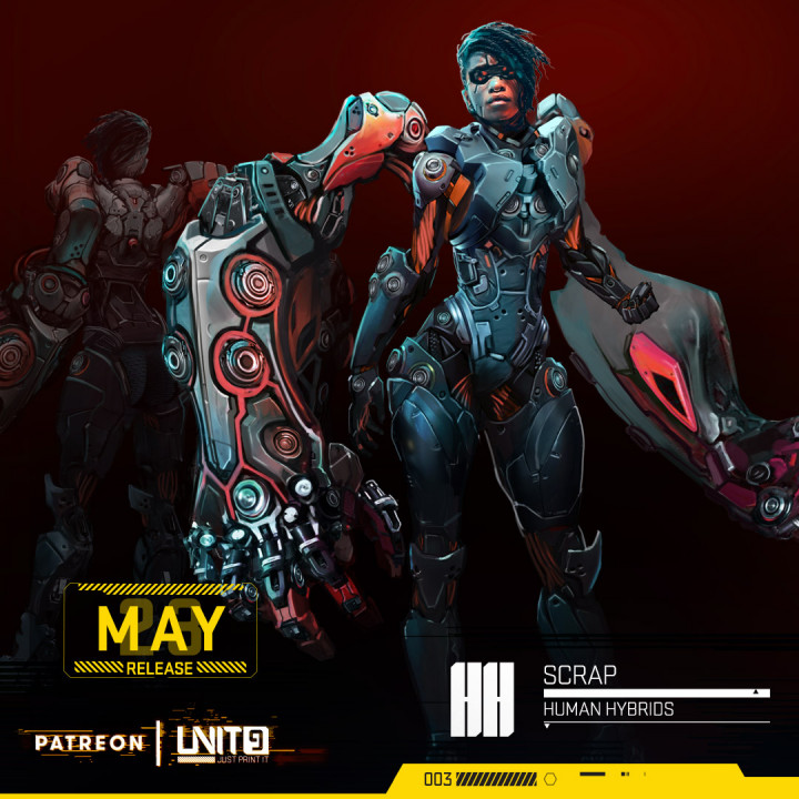 3D Printable Cyberpunk models BUNDLE - Human Hybrids - (May23 release ...