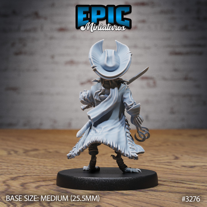 3D Printable Crow Folk Pirate Set / Bird Folk / Female Birdfolk Warrior ...