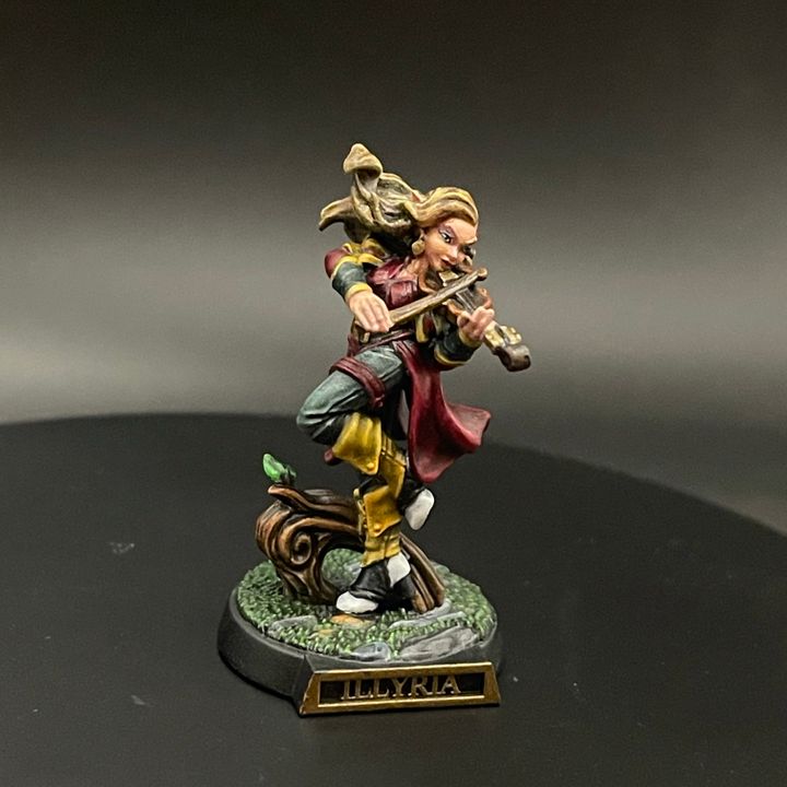 3D Print of Elf Female Bard - Illyria the Elven Female Bard - ( Female ...