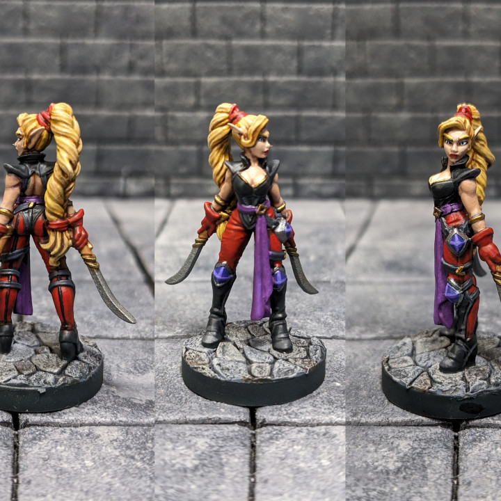 3D Print of Female Fighter : Kaia the Wood Elf Fighter - ( Female ...