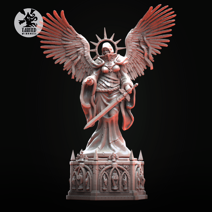 3D Printable Saint Statue and Infected Saint Statue by Tainted Windmill