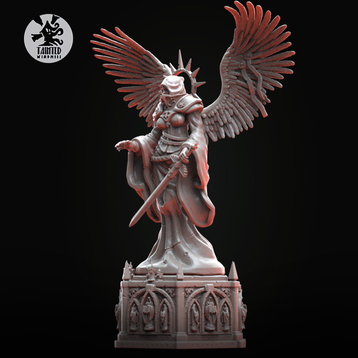 3D Printable Saint Statue and Infected Saint Statue by Tainted Windmill