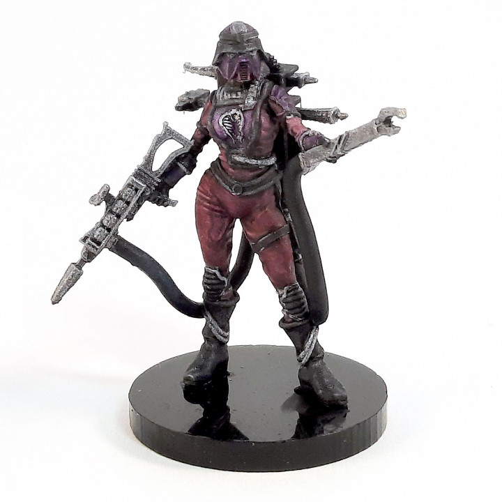 3d Print Of Elite ‘cartoon Combat Technicians Female Pose 1 By