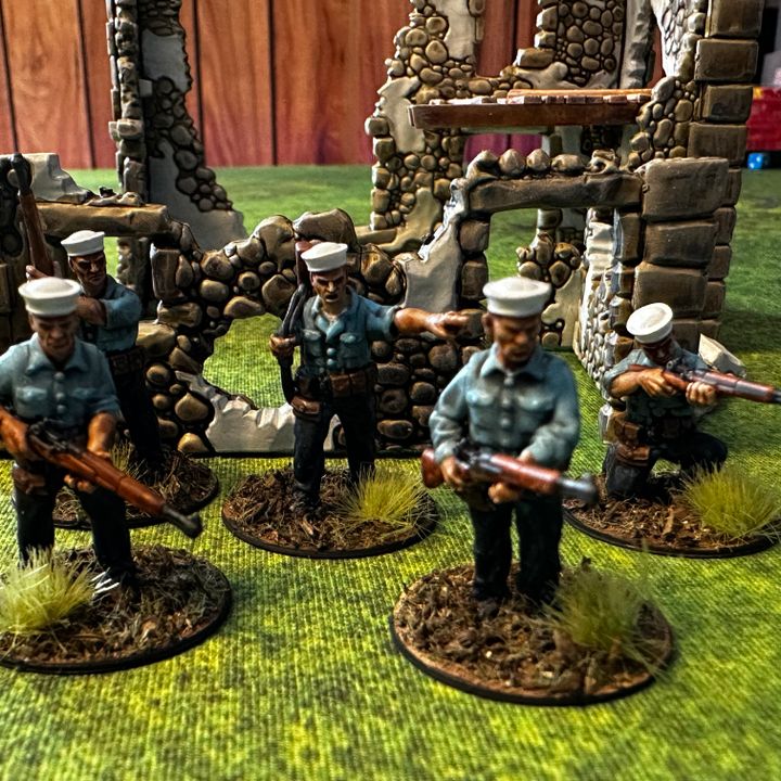 3D Print of WW2 US Navy Landing Party by vdojunk