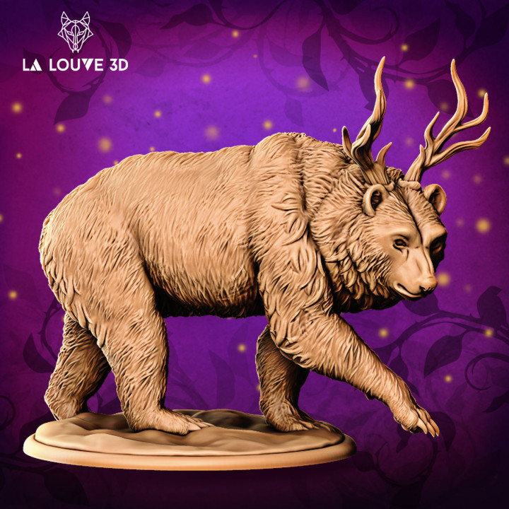 3D Printable Dire bear by La Louve 3D