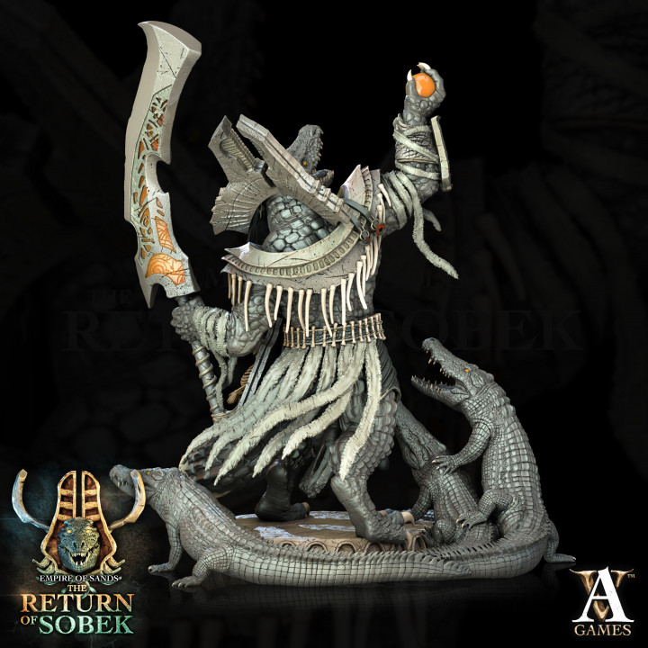 3D Printable Scion of Sobek - Aspect of the Black River by Archvillain ...