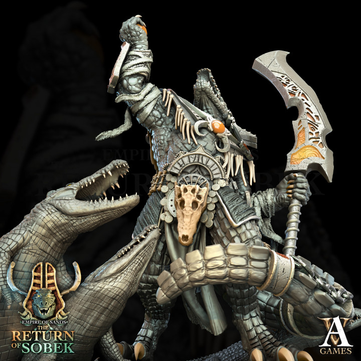 3D Printable Scion of Sobek - Aspect of the Black River by Archvillain ...