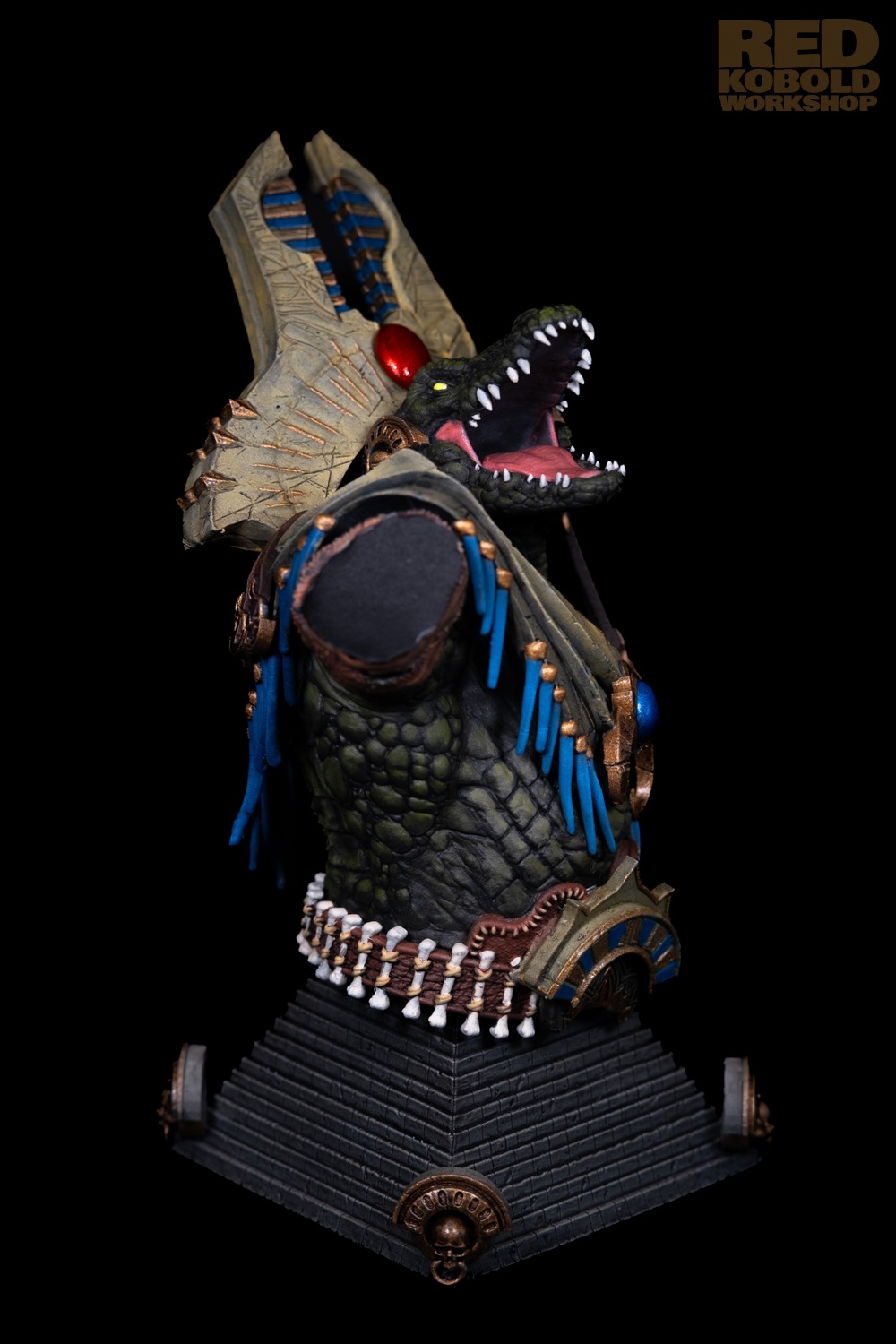 3D Printable Scion of Sobek - Bust by Archvillain Games