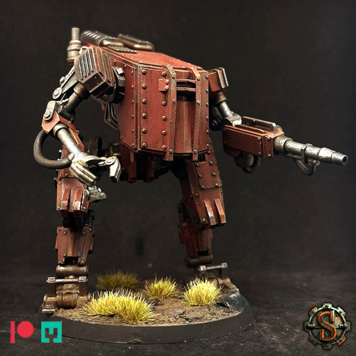 3D Print of "Ravager" Medium Rig | Dieselpunk Mech by Scoutsifer