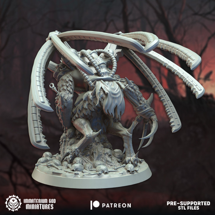 3D Printable Crypt demon by Immaterium God Miniatures
