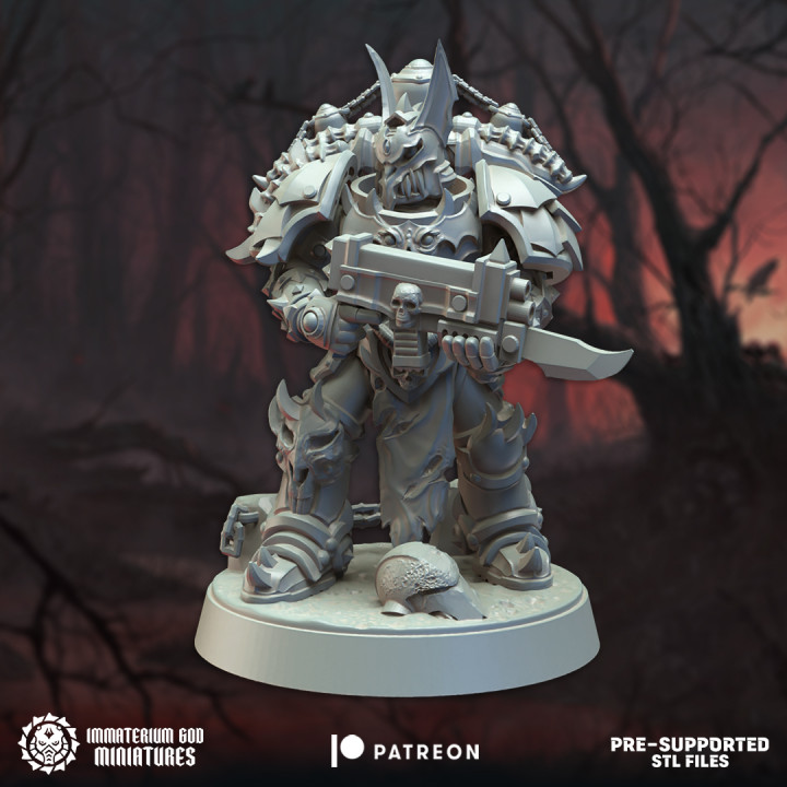 3D Printable Vampire warriors by Immaterium God Miniatures