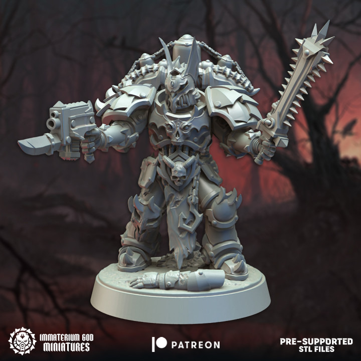 3D Printable Vampire warriors by Immaterium God Miniatures