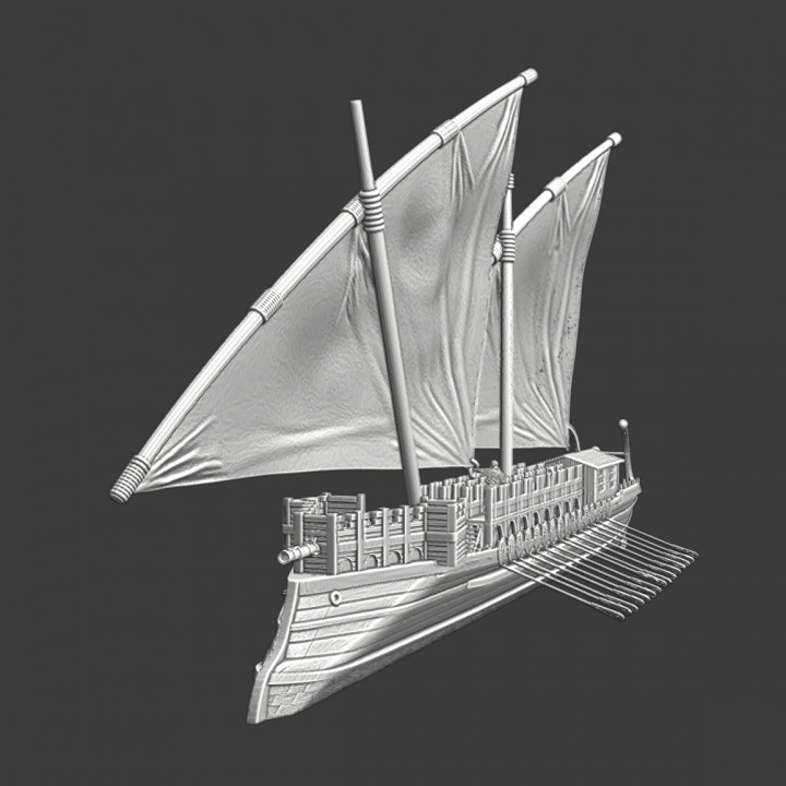3D Printable Medieval Byzantine Dromon - Warship of the Empire by ...