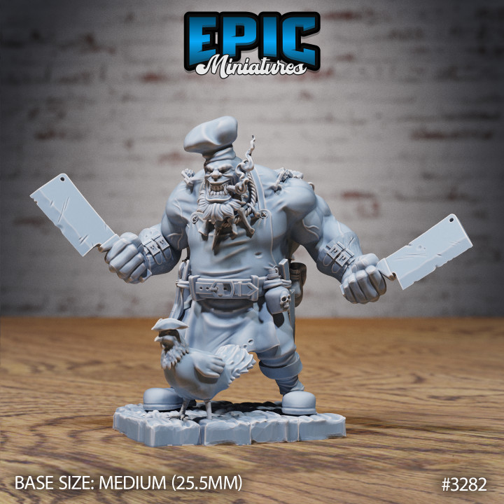 3D Printable Orc Pirate Cook / Green Skin Army Warrior / Evil Humanoid ...