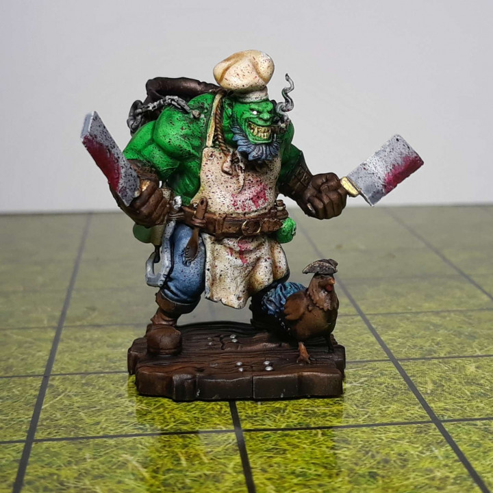 3D Print of Orc Pirate Cook / Green Skin Army Warrior / Evil Humanoid ...