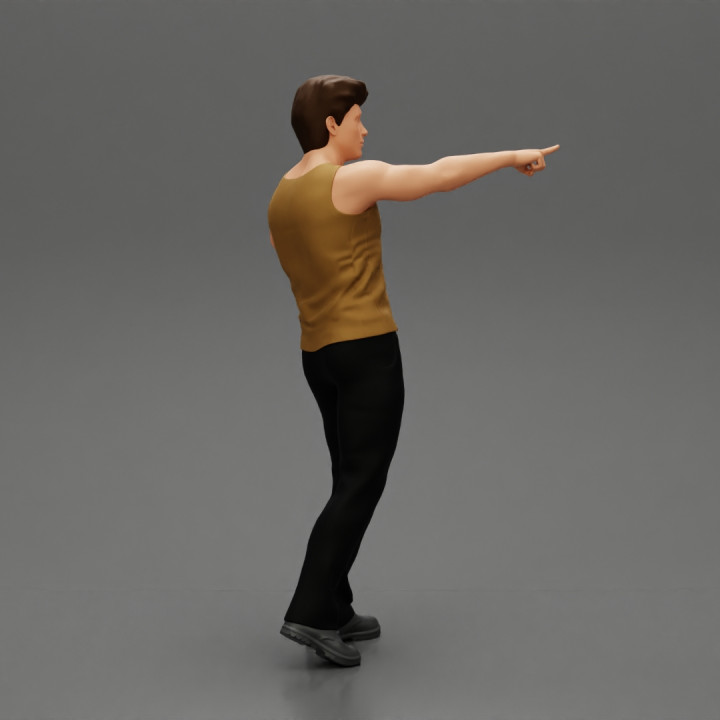 3D Printable Travel man pointing the right way by 3DGeschaft Miniatures ...