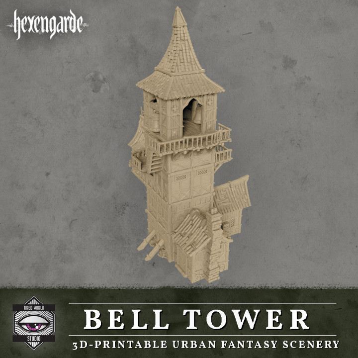 3D Printable Bell Tower by Tired World Studio