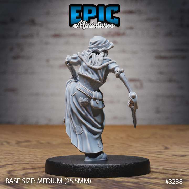 3D Printable Undead Pirate Crew Set B / Cursed Corsair / Water Bandit ...