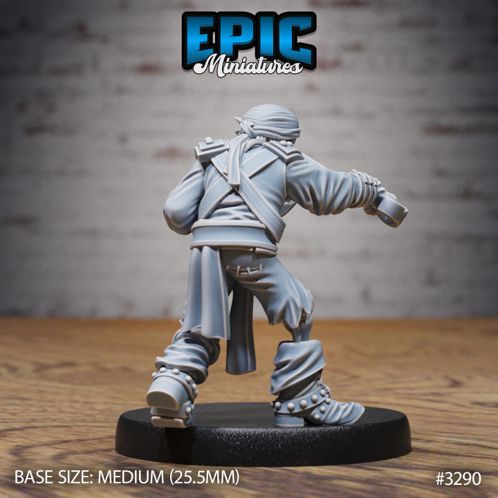 3D Printable Undead Pirate Crew Set B / Cursed Corsair / Water Bandit ...