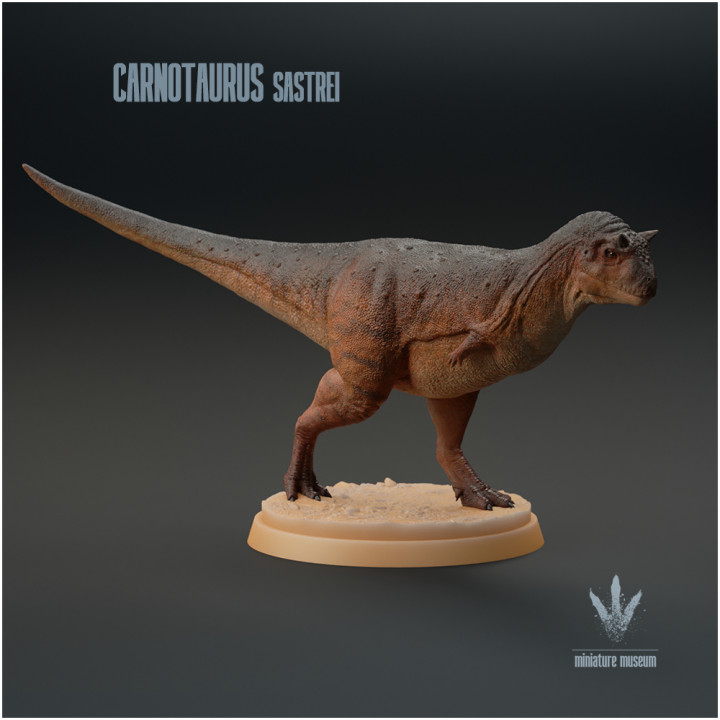 3D Printable Carnotaurus sastrei : The Meat Bull by Miniature Museum