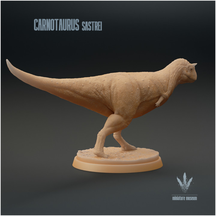 3D Printable Carnotaurus sastrei : The Meat Bull by Miniature Museum
