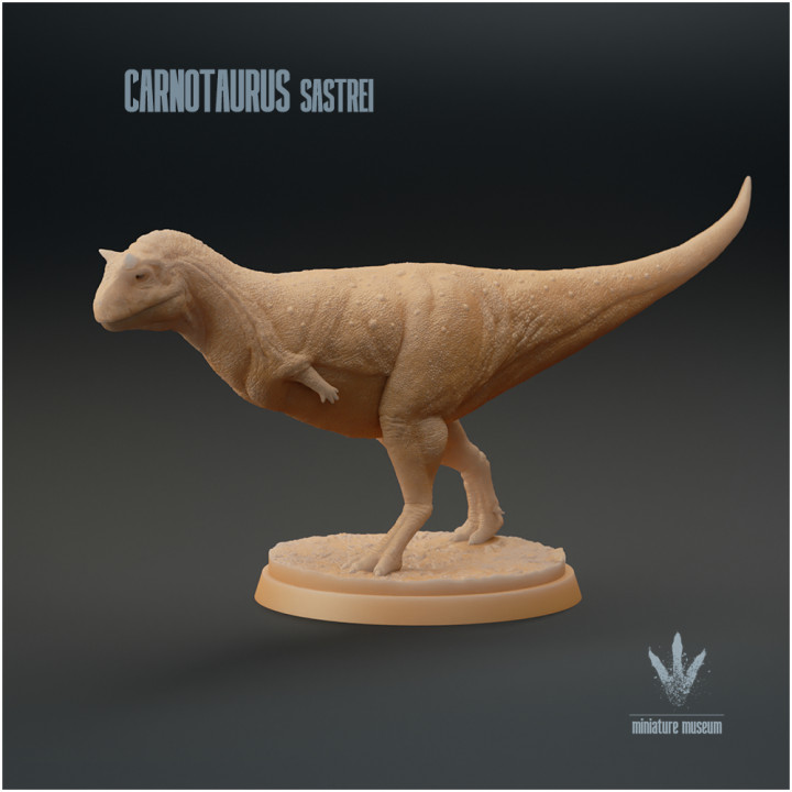 3D Printable Carnotaurus sastrei : The Meat Bull by Miniature Museum