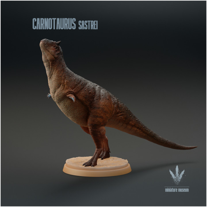 3d Printable Carnotaurus Sastrei Mating Dance By Miniature Museum